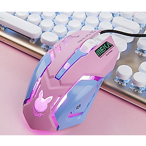 TOMLFF OW Mouse Breathing LED Backlit Gaming Mouse Genji Reaper Wired USB Computer Mouse for PC& Mac E-Sports Gamers