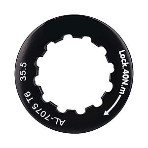 Dilwe Bike Flywheel Ring Cover, Ultra-Light Compact Cassette Lock Cover for Mountain Road Bikes (Black)