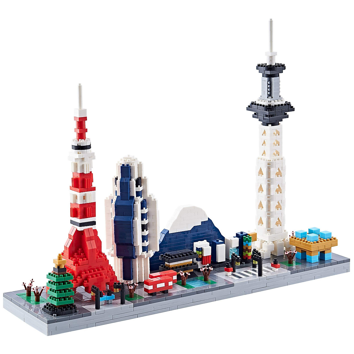 KLMEi Architecture Sets Micro Mini Blocks Japan Tokyo Skylines Building Kit Famous Landmark Collection Model Set for Adults 1880 Pieces