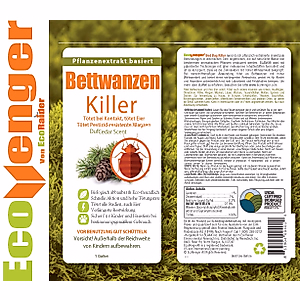 EcoRaider Bed Bug Killer Spray 1 Gallon Jug, Green + Non-Toxic, 100% Kill + Extended Protection