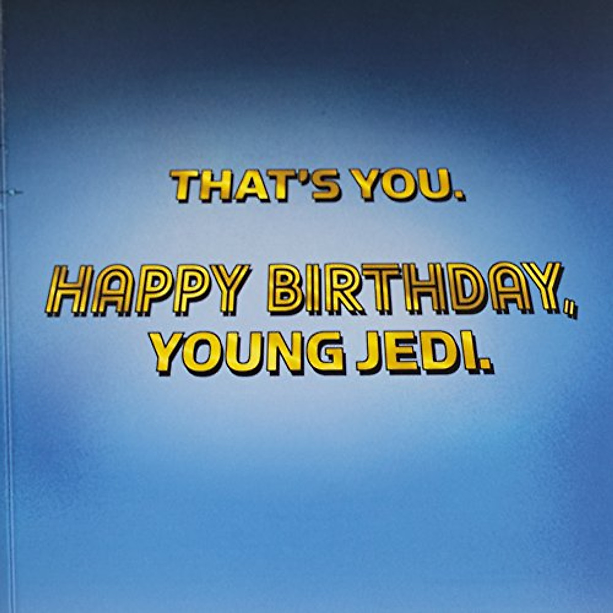 Hallmark Star Wars Birthday Card (Happy Birthday, Young Jedi)