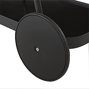 Novogratz Poolside Barbie Bar Cart, Charcoal