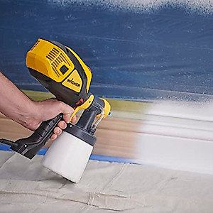Wagner Spraytech 02419307 FLEXiO 595 Handheld HVLP Paint Sprayer, Sprays Most Unthinned Latex, Includes Two Nozzles - iSpray & Detail Finish Nozzle, Complete Adjustability, Lightweight Design