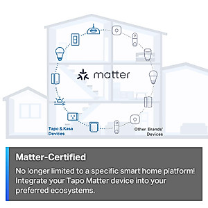 TP-Link Tapo Matter Smart Light Switch: Voice Control w/Siri, Alexa & Google Home | UL Certified | Timer & Schedule | Easy Guided Install | Neutral Wire Required | Single Pole | Tapo S505(2-Pack)