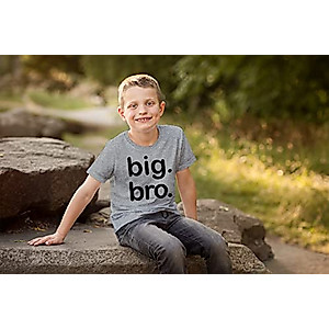 Big Brother Shirt, Big bro Shirt, Big Brother Announcement Shirt, Big Brother t Shirt Toddler (Light Gray, 18 Months)
