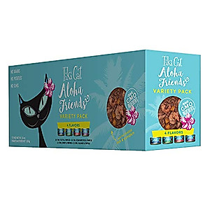 Tiki Cat Aloha Friends Variety Pack, Seafood Flavors with Pumpkin, Wet, High-Protein & High-Moisture Cat Food, For All Life Stages, 3 oz. Cans (Case of 12)