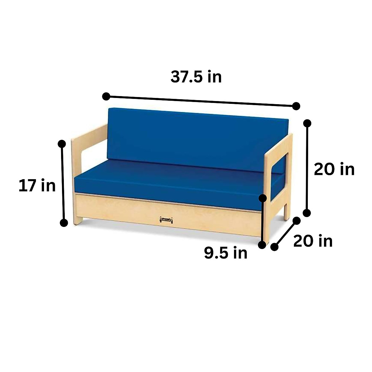 Jonti-Craft 3751JC Living Room Couch, Blue