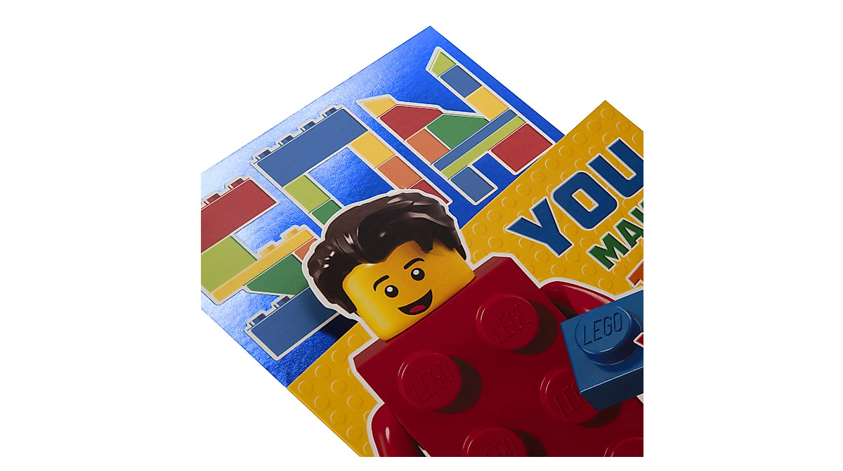 Hallmark Lego Birthday Card for Son - Colourful & Eco-Friendly