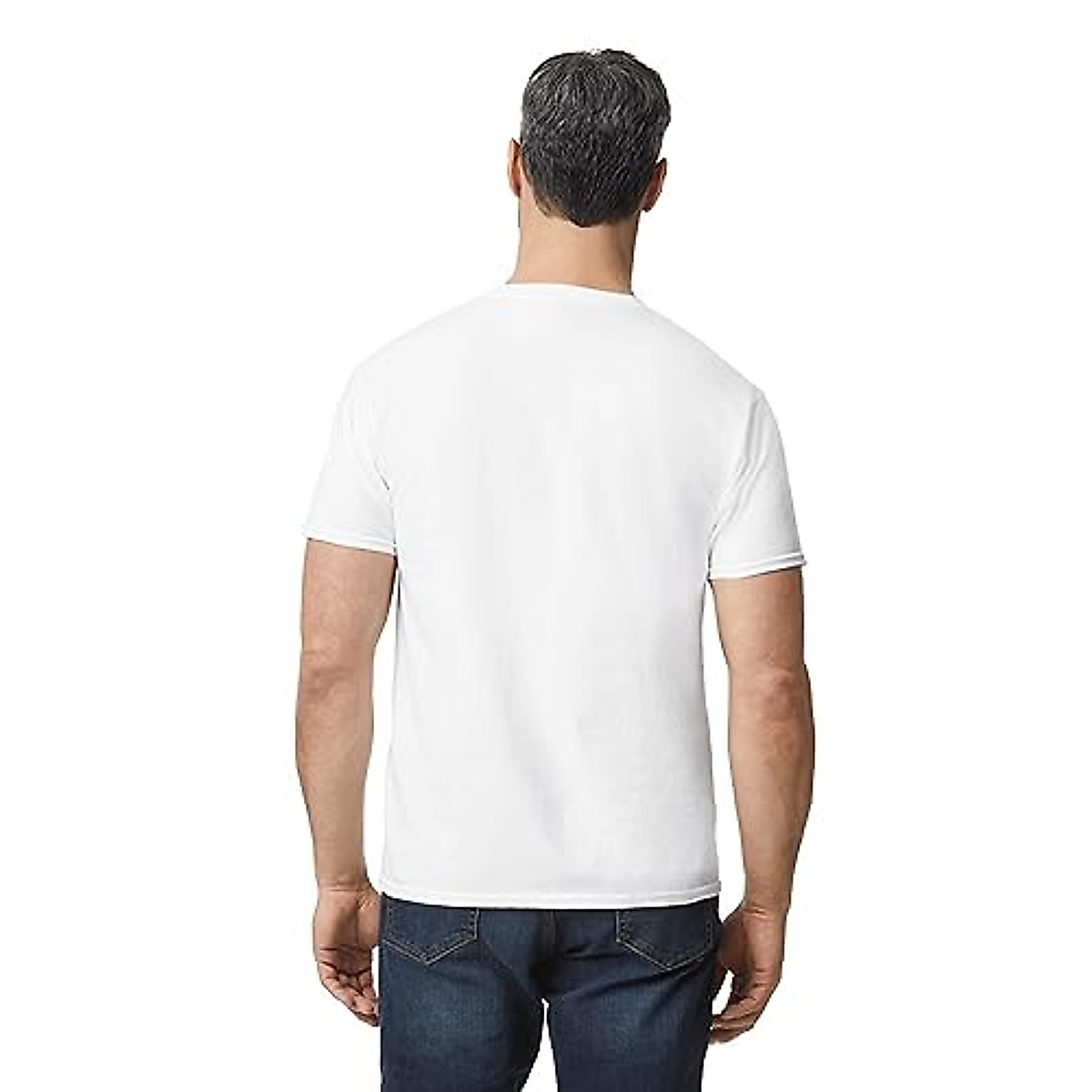Gildan Adult Softstyle Cotton T-Shirt, Style G64000, Multipack, White (2-Pack), Large