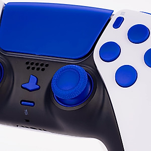 Z&Hveez Replacement Buttons Kit for PS5 Controller, D-pad & Action Buttons & L1 R1 L2 R2 Triggers & Faceplate Cover, Full Set Buttons with Repair Tools For DualSense Controller (Blue)