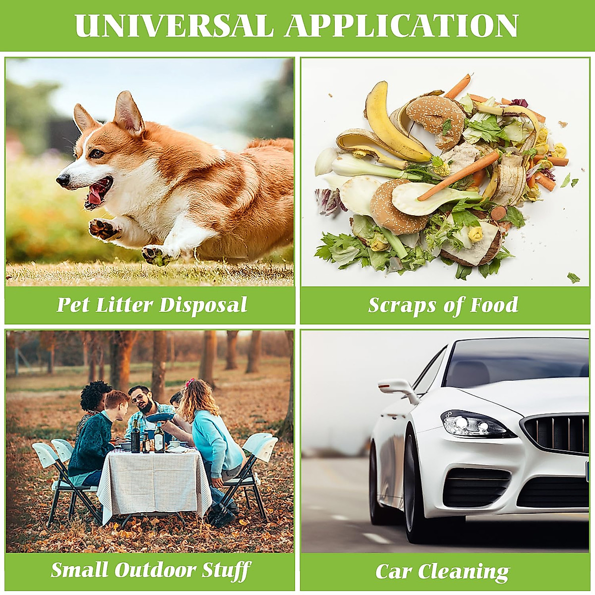 2.6 Gallon Strong Trash Bags Garbage Bags by Teivio, Bathroom Trash Can Bin Liners, Small Plastic Bags for Home Office Kitchen,fit 10 Liter, 2,2.5,3 Gal, Clear, (80 Counts)