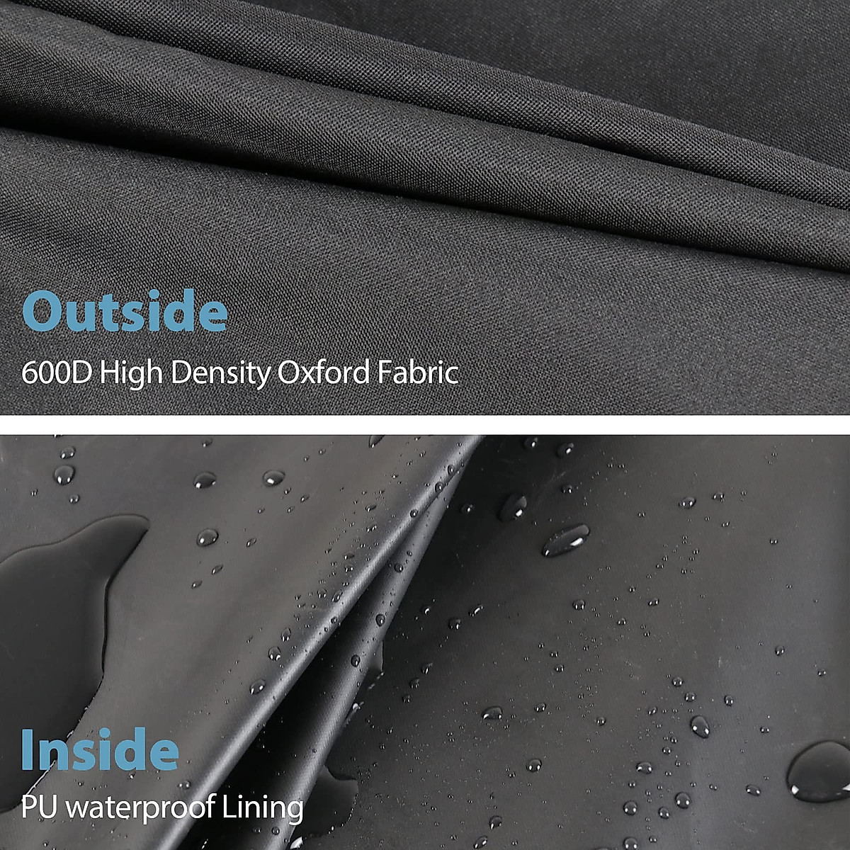 Kingling Cooler Cover, Waterproof Outdoor Rolling Ice Chest Cover Wheeled Camping Coolers Cover for 75 Quarts Cooler Box - 38''L x20''W x20''H