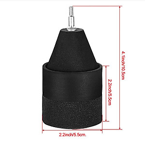 10 PCS Black Foam Archery Arrowhead, Foam Sponge Tipped Arrowhead Broadhead Hunting Game Practice Safety Arrow Tips for Archery Combat Game CS Shooting