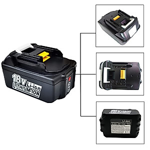 QCZRED 18 Volt 5000mAh BL1850B Battery and DC18RC Charger Replacement for Makita 18V LXT Battery Lithium ion BL1815 BL1830 BL1850 BL1840 BL1850B BL1845 BL1820 BL1860B