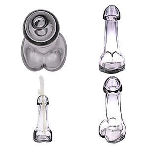 HCHZSH123 Funny Penis Glasses, Creative Wine Glasses for Cocktails, Beer Juice, Drinks, Funny Glass for Pubs and Parties (4 pieces)