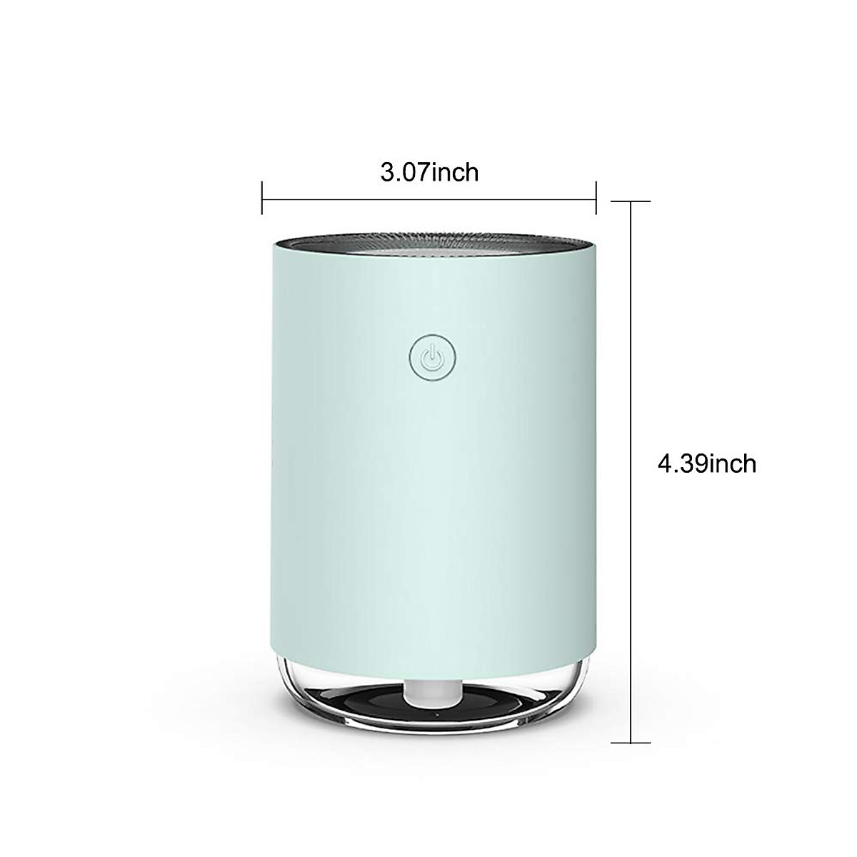 URBEST Portable Mini Humidifier, Quiet Small Cool Mist Humidifier with Night Light, 2 Mist Modes USB Personal Humidifiers for Bedroom Travel Home and Office, Auto Shut-Off (Green)