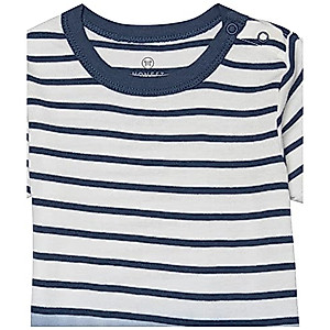 HonestBaby Multipack Short Romper Sets and Dresses 100% Organic Cotton for Infant Baby, Toddler Boys, Girls, Unisex (LEGACY), Tiki Scenic, 0-3 Months