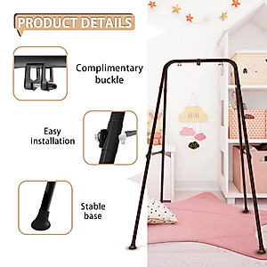 Swing Stand for Kids,Baby Swing Frame, Toddler A-Frame Metal Swing Sets for Backyard, Outdoor Indoor Heavy Duty Swing Set, Fits for Most of The Toddlers Swings