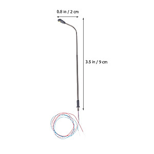 FOMIYES 10pcs Sand Table Model Lamp Railway Train Street Lights Trains 1/150 Street Light Led Floor Lamps Scaled Model Lamp Post Track Standing Floor Lamp Model Street Lamp Stainless Steel