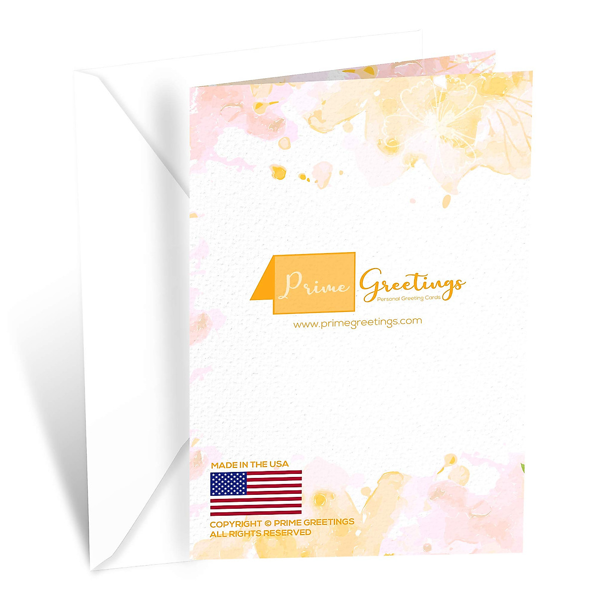 Prime Greetings Romantic Wife Birthday Card, Made in America, Eco-Friendly, Thick Card Stock with Premium Envelope 5in x 7.75in, Packaged in Protective Mailer