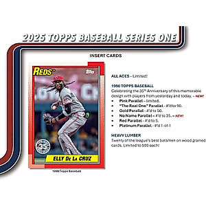 2025 Topps Series 1 Baseball Trading Card MLB Hobby 20 Pack Box (1 Autograph or Relic)