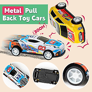 AZEN 30 Pcs Pull Back Cars Party Favors for Kids 4-8 8-12, Mini Vehicles Toy Bulk, Party Favor Race Cars Toys, Goodie Bag Stuffers for Birthday Party