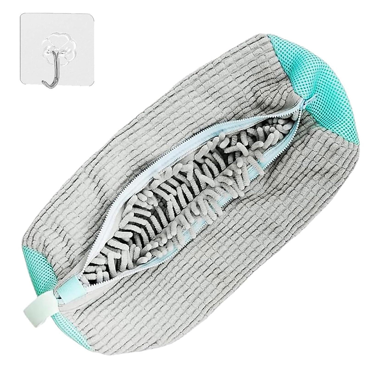 Shoe Washing Bag for Washing Machine, Reusable and Durable Deep-cleaning Shoe Bag for All Shoes And Sizes, Laundry Shoe Bag For Washer And Dryer.(Gray 1Pc)