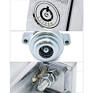 QWORK Vending Machines Lock with 3 Keys, Soda Snack Candy Coffee Food Vending Machine Lock, Universal Candy Machine Lock Replacement, Keyed Different