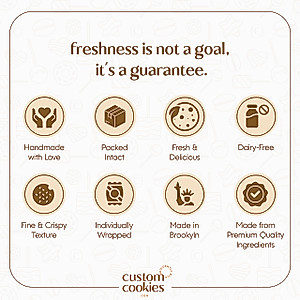 Custom Cookies Get Well Cookies - Set of 2 Kosher Decorated Vanilla Sugar Cookies - Express Feel Better Wishes for Men, Women, and Kids - After Surgery Gift, Get Well Soon Gifts for women Care Package