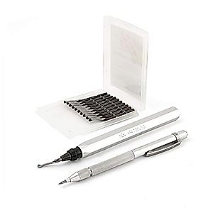 AFA Tooling - Deburring Tool with 11 High Speed Steel Blades and Tungsten Carbide Scribe - Works on Metal, Resin, PVC Pipes, Copper, Plastic and 3D Printed Edges - Plumbing & 3D Printing Tool
