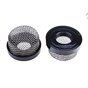 ZTUOAUMA 2X Stainless Steel Wire Mesh Screen Strainer Aerator Strainer 89621 Compatible with Aerator Pump Livewell Pump and Baitwell 3/4'' - 14 Female Thread