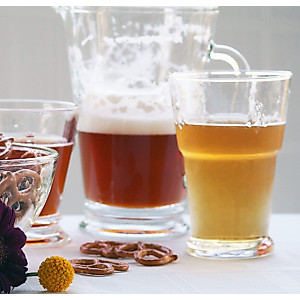 La Rochere Napoleon Bee Glass Pitcher – 34.0 oz, Decorative Glassware w/ The French Bee Embossed Design, Fine French Glassware, Drinking Pitcher, Glass Water Pitcher, Dishwasher Safe Iced Tea Pitcher