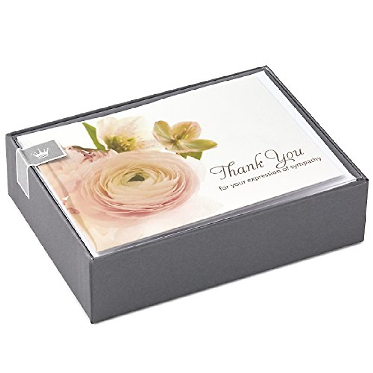Hallmark Thank You for Your Sympathy Cards, Soft Bouquet (20 Note Cards with Envelopes), (5STZ5034)