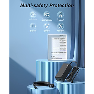 VHBW Compatible with Peloton Power Cord Replacement for Peloton Bike Power Cord Replacement Charger Cord 12V 4.17A Exercise Bike Model: PLTN-RB1VO PLTN-RB1V1 PLTN-RB1VQ (NOT for Bike Plus)