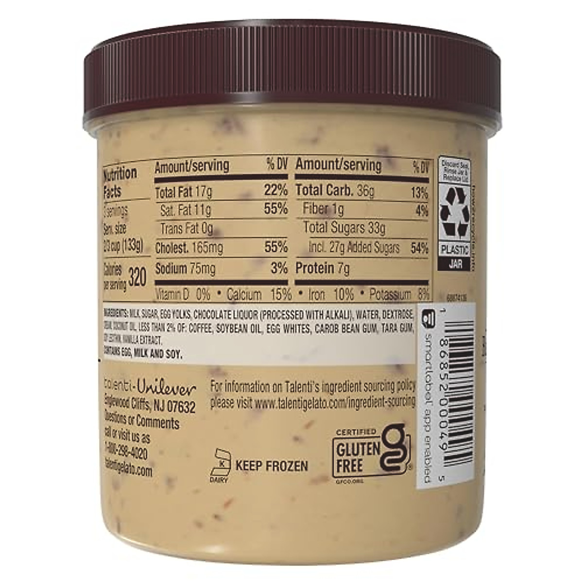 Talenti Ice Cream, Coffee Chocolate Chip, 16 oz (Frozen)
