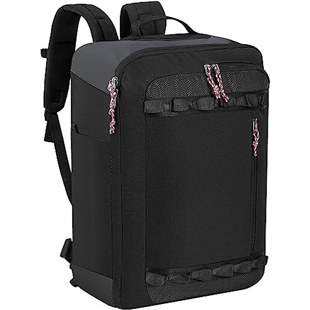 TRAILKICKER Travel Backpack Flight Approved Carry On Backpack Water Resistant Weekender Bag (Black)