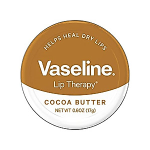 Vaseline Lip Therapy Lip Balm Tin, Cocoa Butter, 0.6 oz