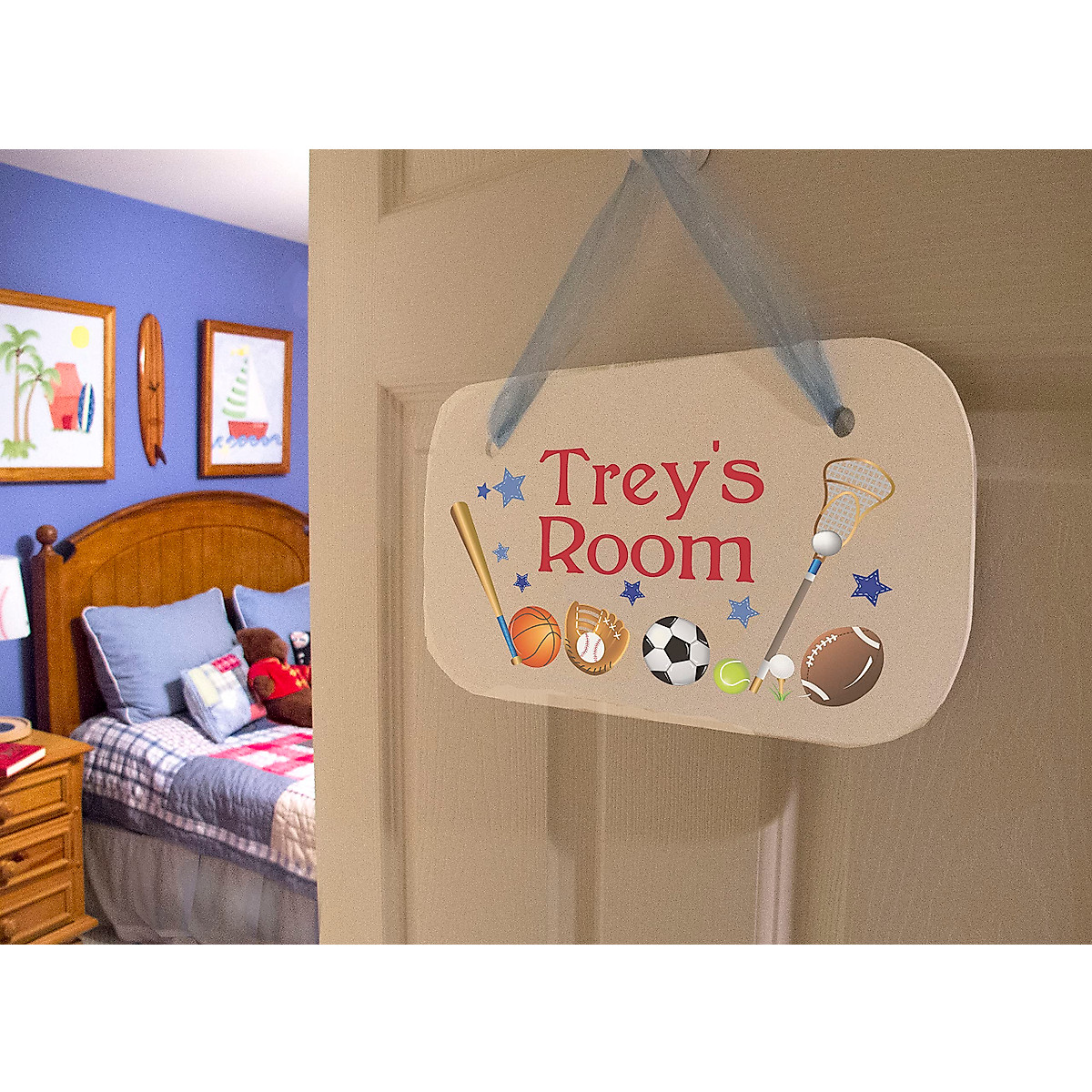 Personalized Rocket Door Hanger Plaque