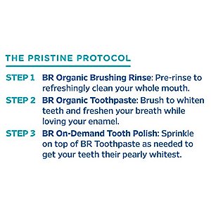 Essential Oxygen Pristine Protocol A 3-Step System (1. Rinse 2. Brush 3. Polish) for Your Best Smile Ever, 3 Count, Combo Pack