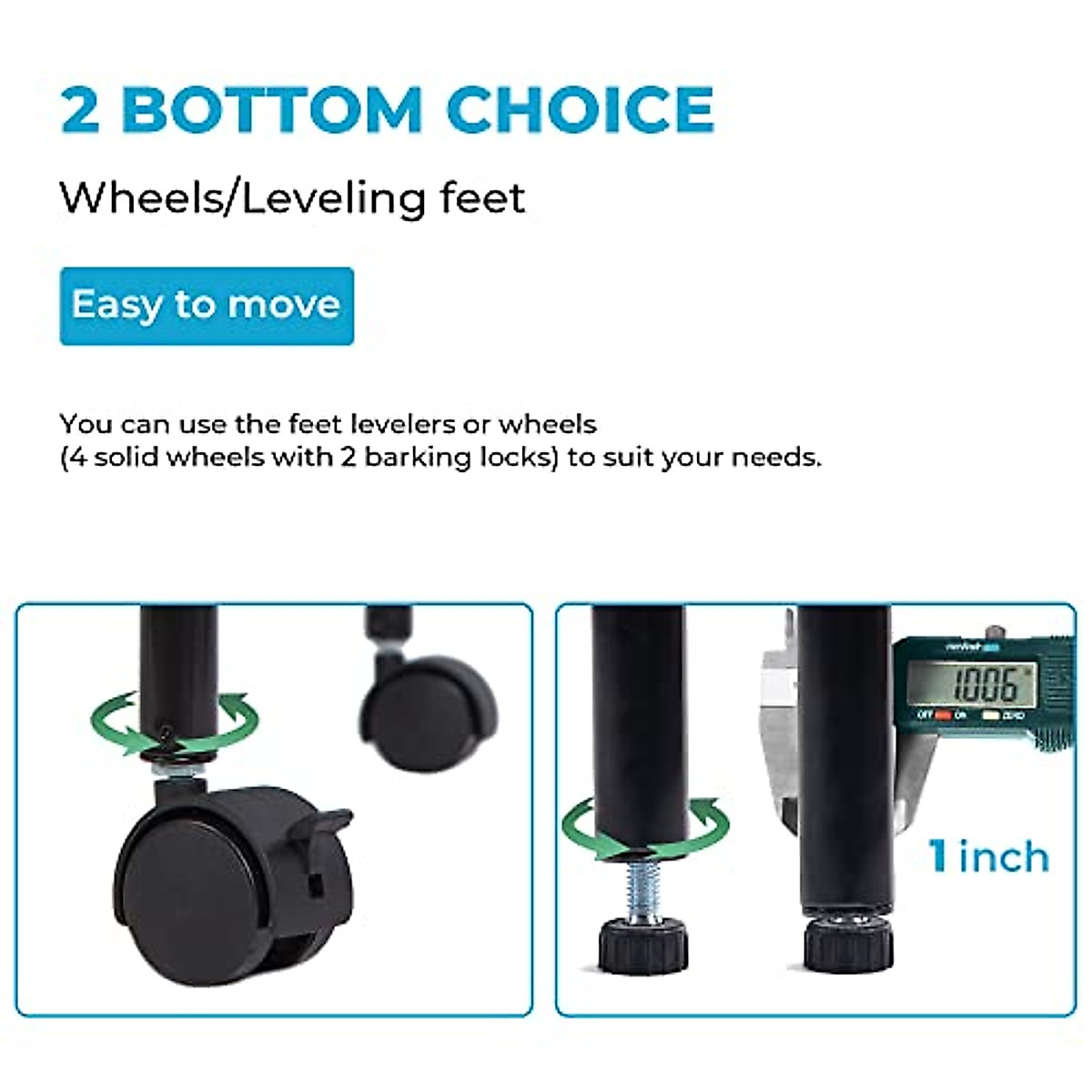 JS HOME Heavy Duty Garment Rack, Free-Standing Rolling Clothes Rack with Fitted Brown Oxford Cover, Extra Large Wardrobe Storage Rack/Organizer