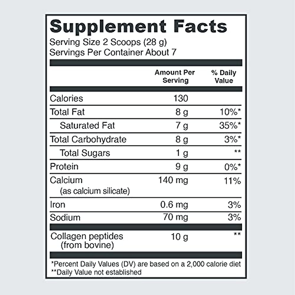 Vital Proteins Peppermint Mocha Collagen Creamer, 10g Collagen for Hair, Skin, Bone & Joint Health, 9g MCTs, 7oz