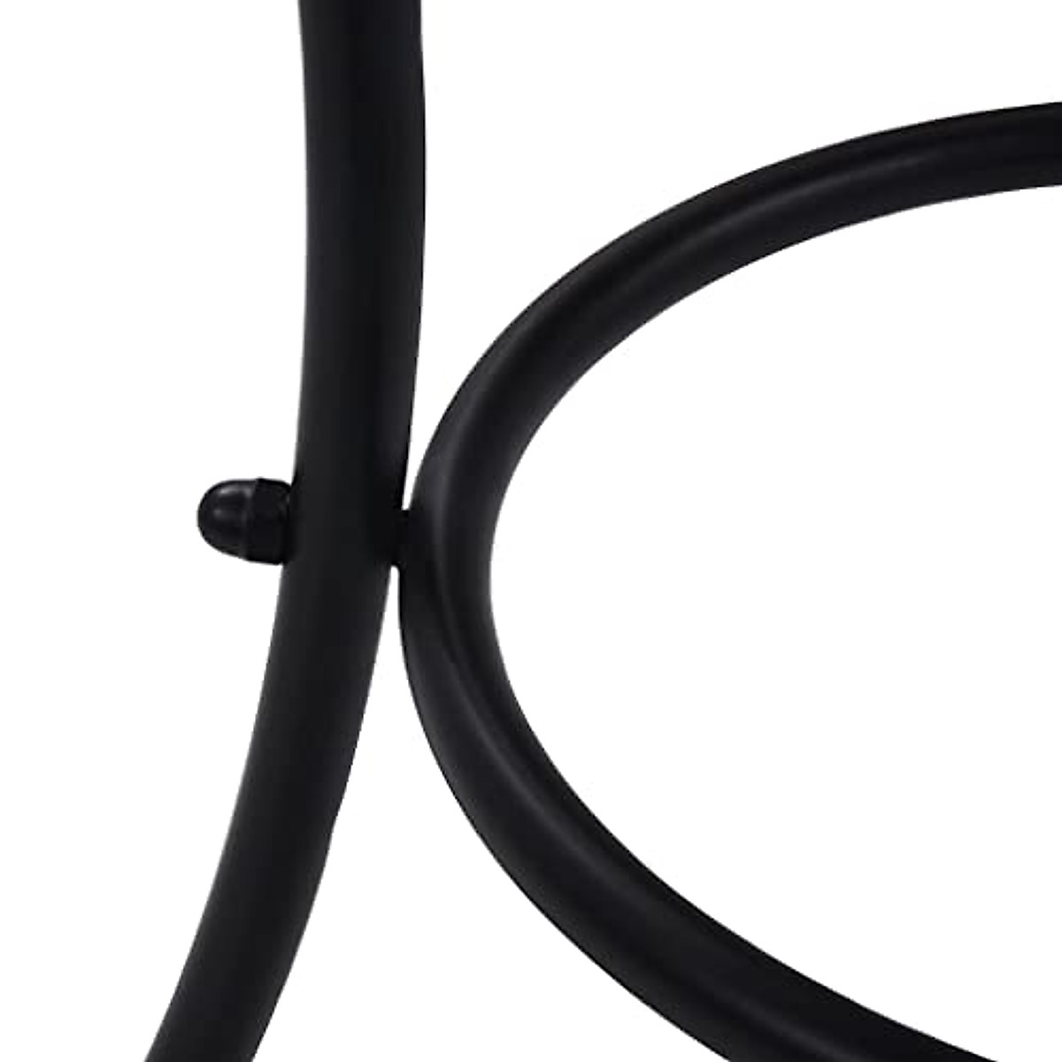 CHARMMA Mosaic Bistro Tables,Ceramic Table Top Metal Frame for Porch Beach Patio Garden Balcony Poolside,Plant Stand,Square with Black,23.6"