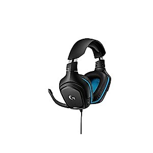 Logitech G432 DTS:X 7.1 Surround Sound Wired PC Gaming Headset (Leatherette) (Renewed)