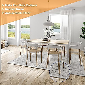 COIDEA 1/4" Thread Furniture Feet Levelers, 12 PCS Adjustable Furniture Feet Threaded Screw in, Leveling Feet Screw On Furniture Glide Leveling for Table, Cabinets, Chairs, Stool Legs(1/4"-20)