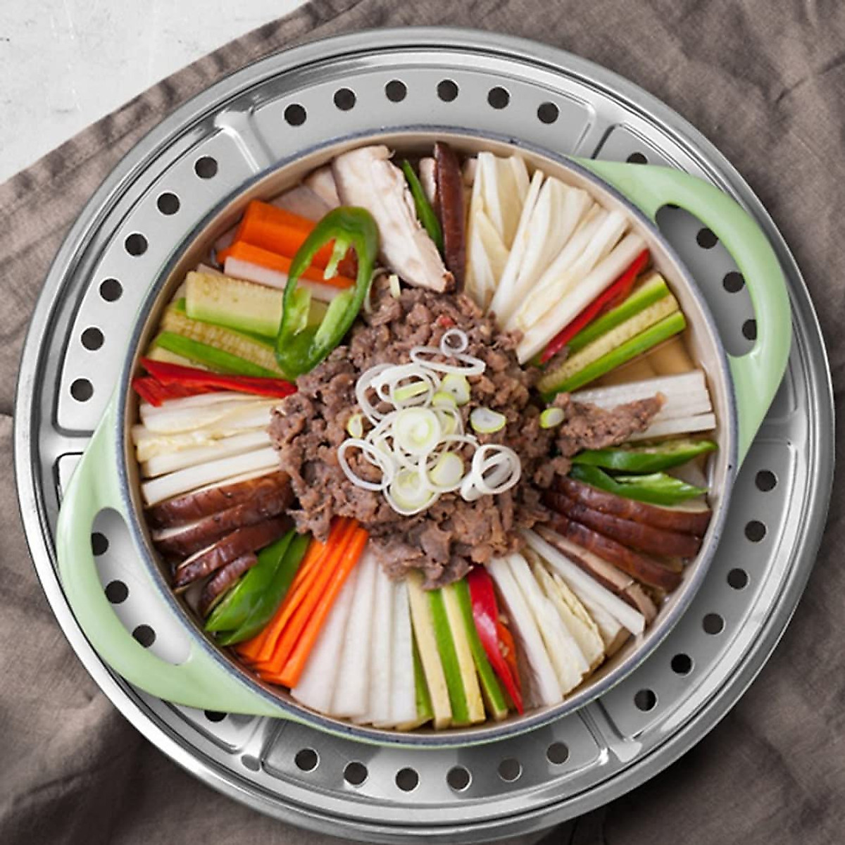 2Pack Stainless Steel Canner Rack, 14-Inch Pressure Canning Rack Durable Canning Racks Round Canner Rack Steaming Tray for Pressure Canner Cooking Toast Baking