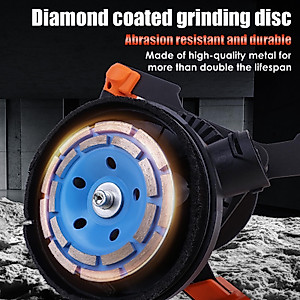 BOYIKSH Concrete Grinder, GJ1251, 5" Low-Vibration Concrete Surfacing Renovation Sander with Dust Extraction Tube, Edging Capacity, 1800W 120V 60Hz