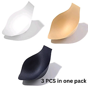Men Bulge Enhancing Underwear Cup Sponge Pad for Underwear Swimwear Boxers Briefs Trunks Penis Enlargement Cup (Black Beige White)