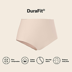 Leonisa Seamless High Waisted Hipster for Women No Show Womens Underwear Beige