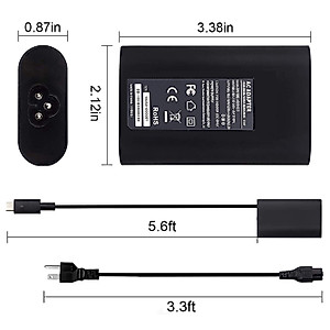 Bslemon 45W Type C Charger USB C Fast Charger Compatible with Dell Latitude 11 5175 5179 13 7370 5285 XPS 13 9370 9360 9350 9365 XPS 11 Inspiron 13 7000 Optiplex 3020 3040 Laptop Power Charging Cable