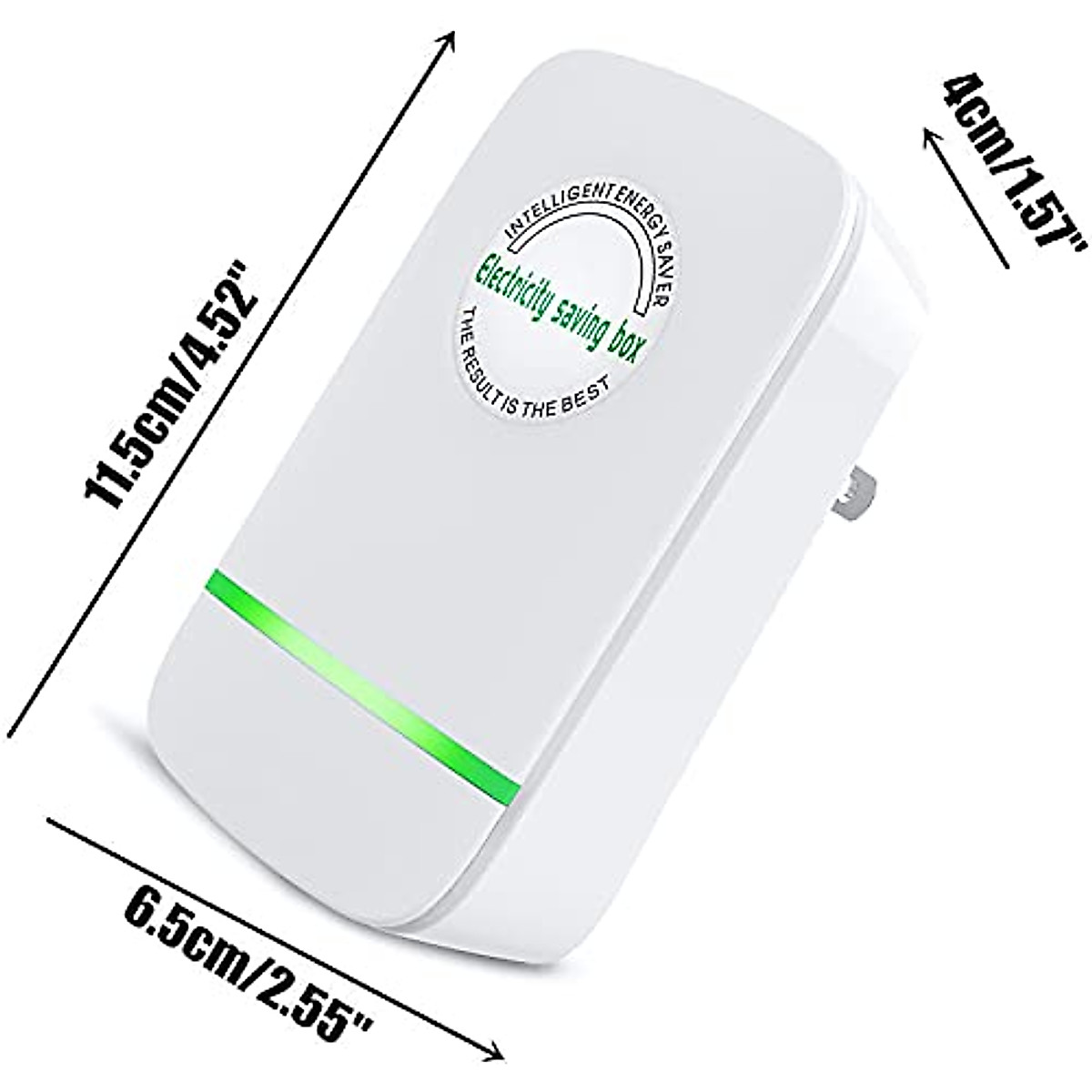 Duvik Power Saver,Energy Saver,Household Power Saver,Electricity Saving Box Household Office Market Device Electric Smart US Plug 90V-250V 30KW,White,4 Pack